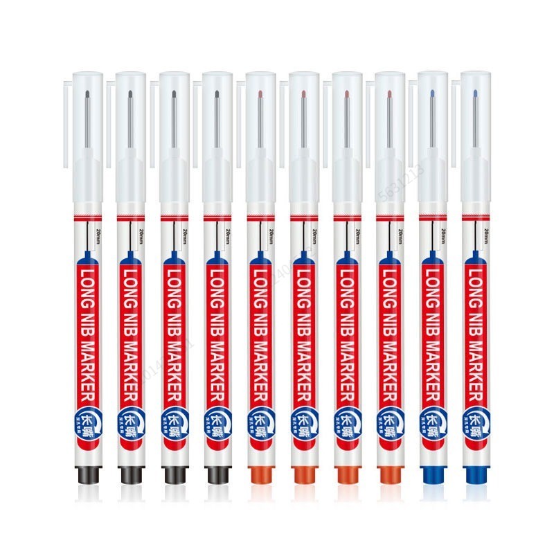6/10pcs/Set Long Head Oil Markers Pens Waterproof Multi-purpose Red ...