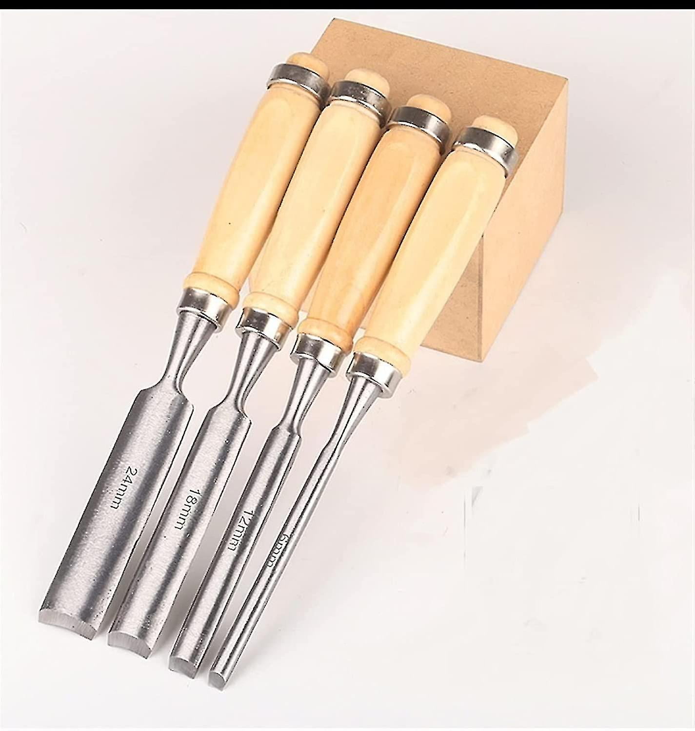6,12,18,24mm Semicircular Chisel Carving Set Wood Gouge Chiselorking ...