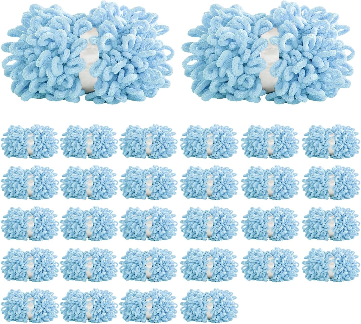 6/12/18/30 Skein Bulky Loop Yarn for Finger Knitting Soft,Off The Hook ...