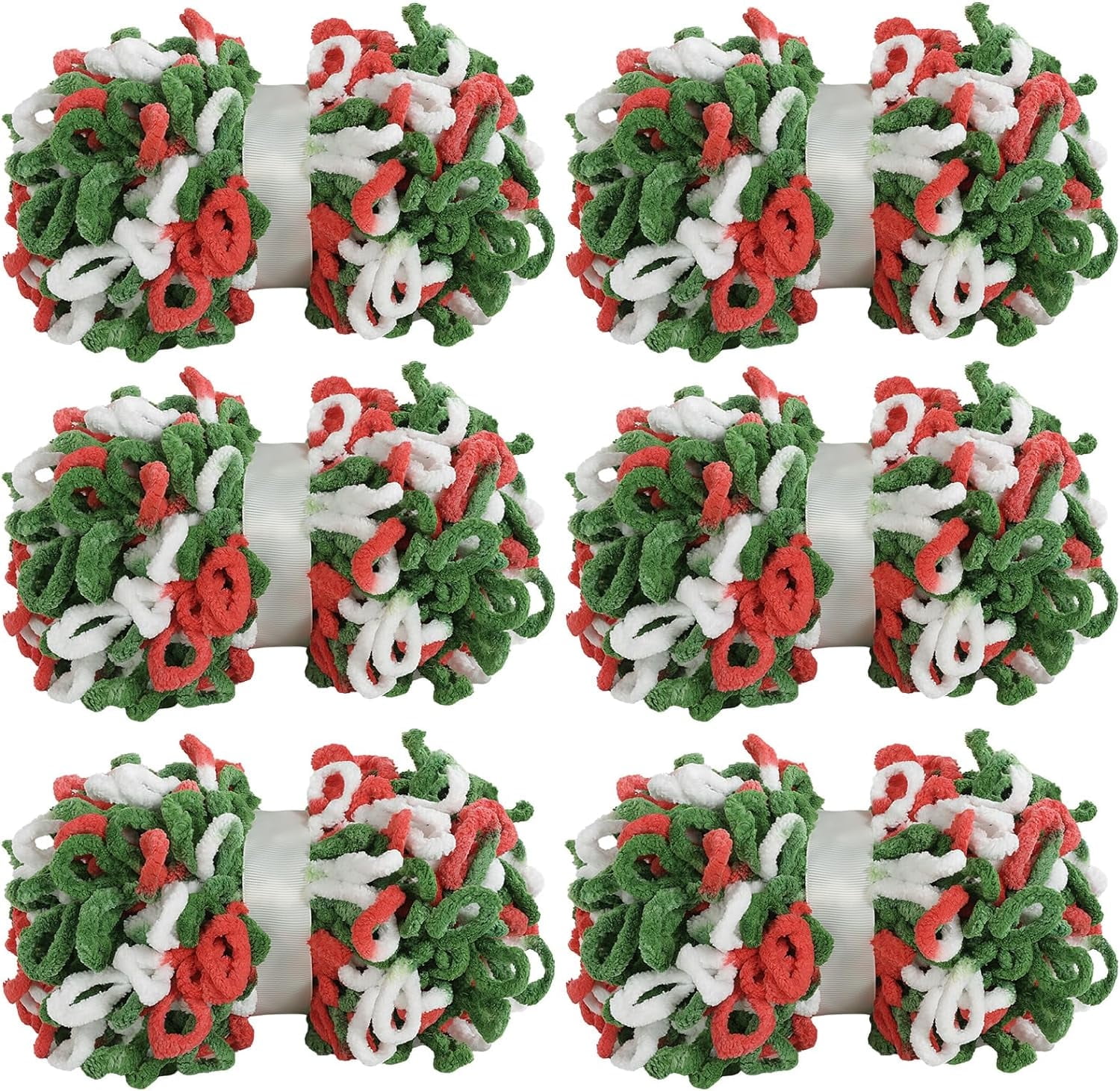 6/12/18/30 Skein Bulky Loop Yarn for Finger Knitting Soft,Off The Hook ...