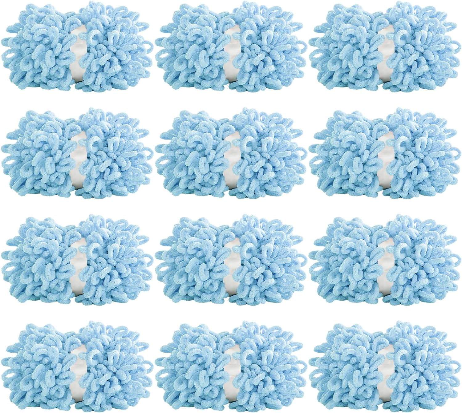 6/12/18/30 Skein Bulky Loop Yarn for Finger Knitting Soft,Off The Hook ...