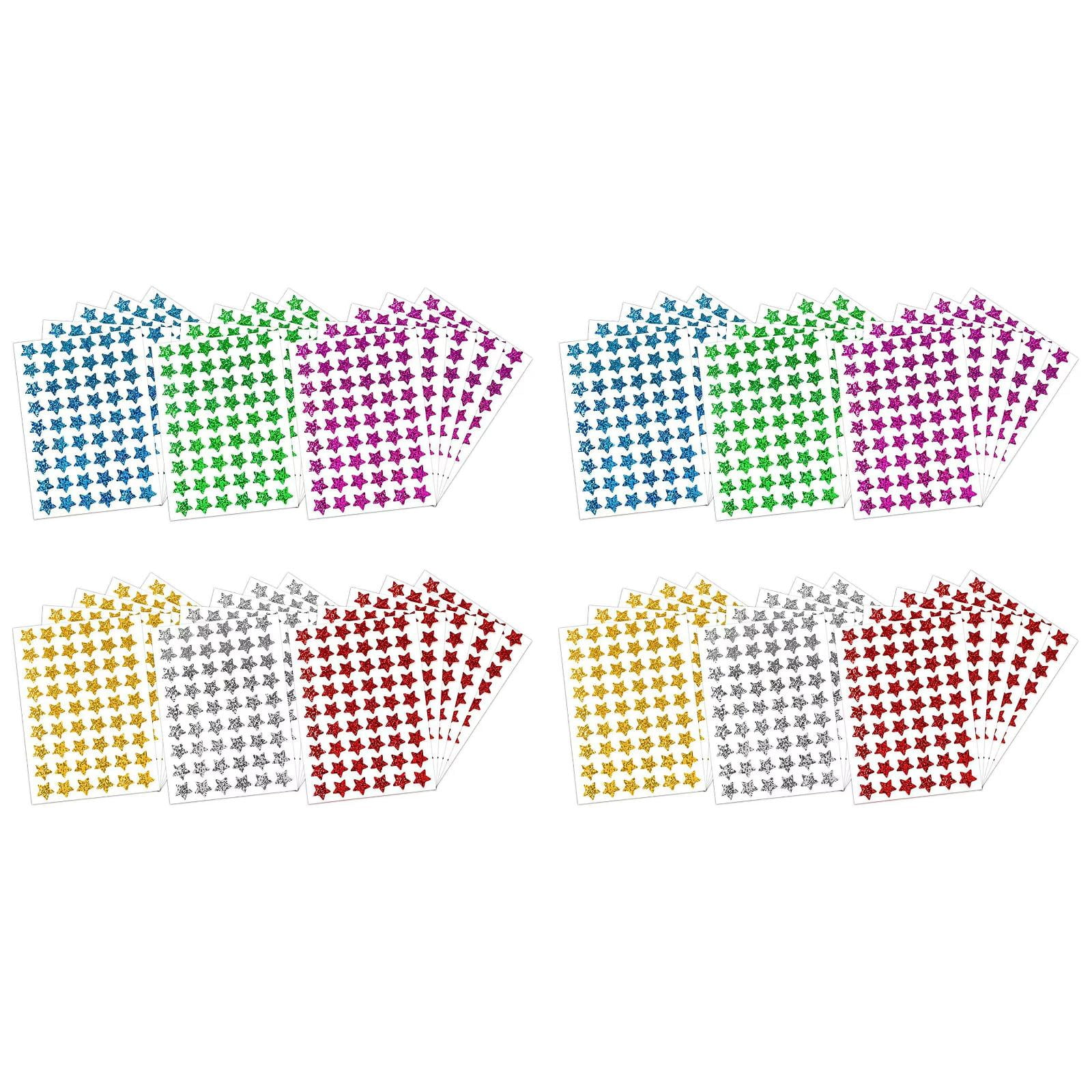 6/12/18PCS Small Star Stickers Sparkly Stickers Foil Star Stickers for ...