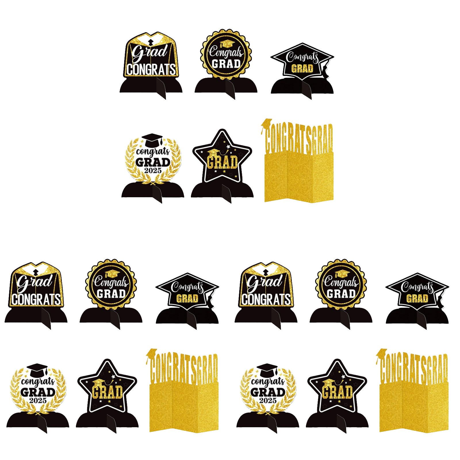 6/12/18Pcs Graduation Decorations Class of 2025 Centerpieces for Tables ...