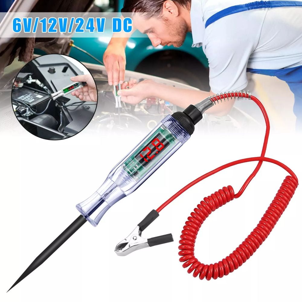 6/12/24V Car Voltage Tester - Digital Battery Tester for Automotive ...