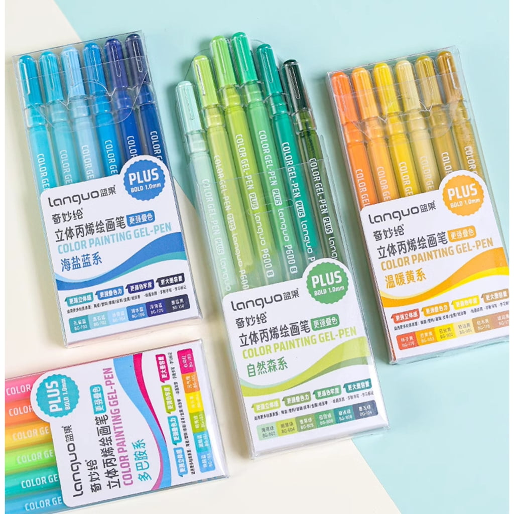 6/12/54 Color Acrylic Markers Set Acrylic Paint Pen Gel Pen Acrylic ...