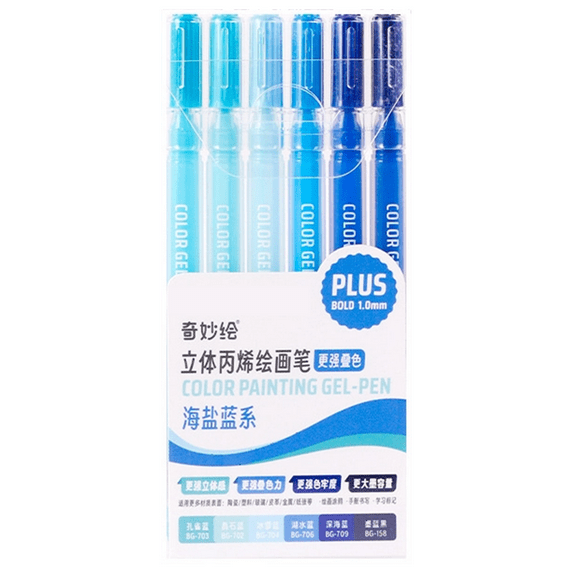 6/12/54 Color Gel Pen Acrylic Paint Markers Acrylic Paint Pen Drawing ...