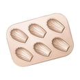 6/12 Cavity Baking Mold Nonstick Coating Carbon Steel Shell Shape ...