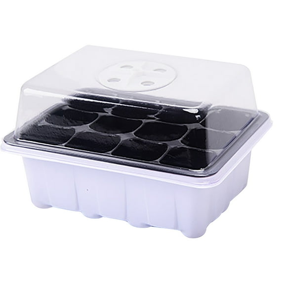 6/12 Cells Indoor Propagation Box Greenhouse Tray with Lid Ventilation ...