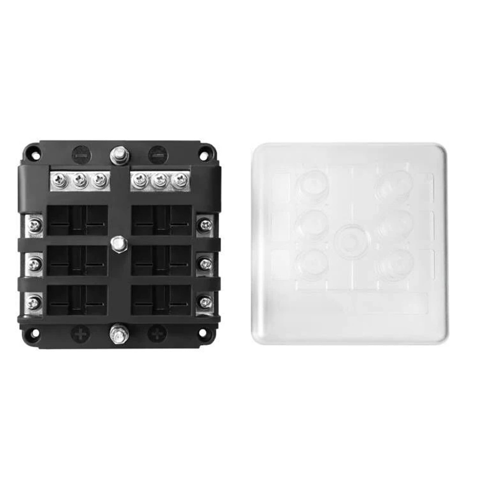 6/12 Circuit Reset Fuse Block One-Touch Reset with Negative Bus ...