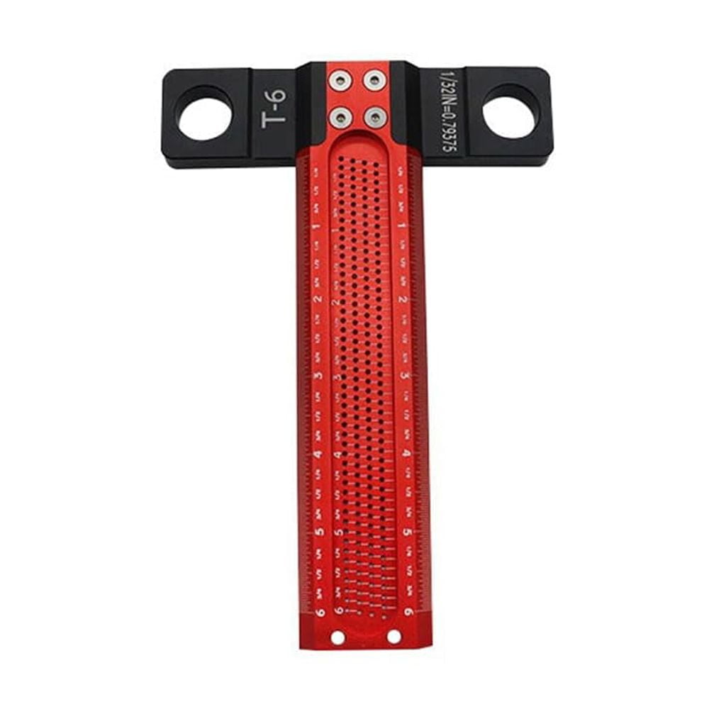 6/12 Inch Woodworking Hole Drawing Ruler Parallel/Vertical Drawing Line ...