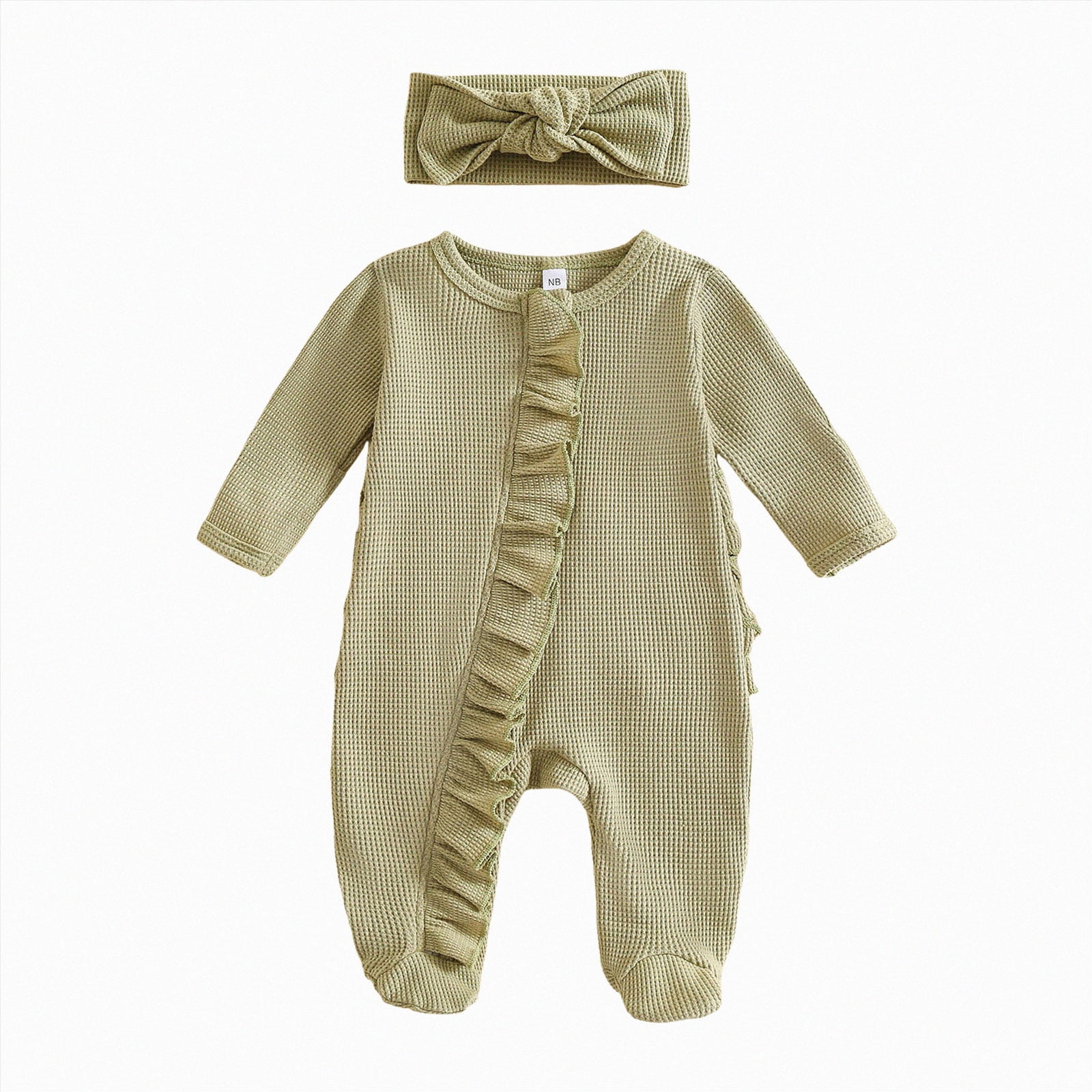 6-12 Months Newborn Bodysuit Romper Baby Girls Footies Romper Spring ...