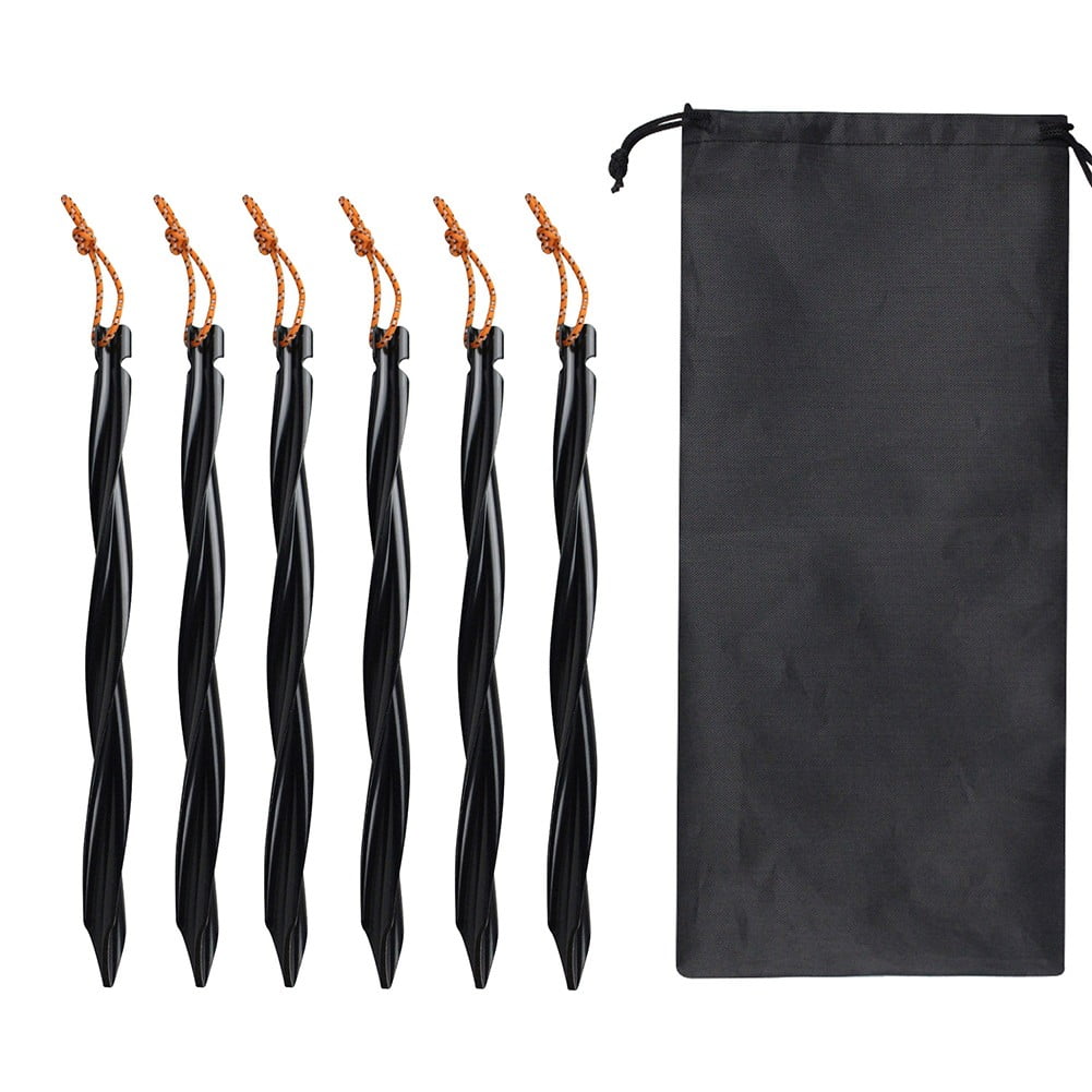 6/12 PCS Lightweight Aluminium Alloy Tent Stakes Camping Stakes ...