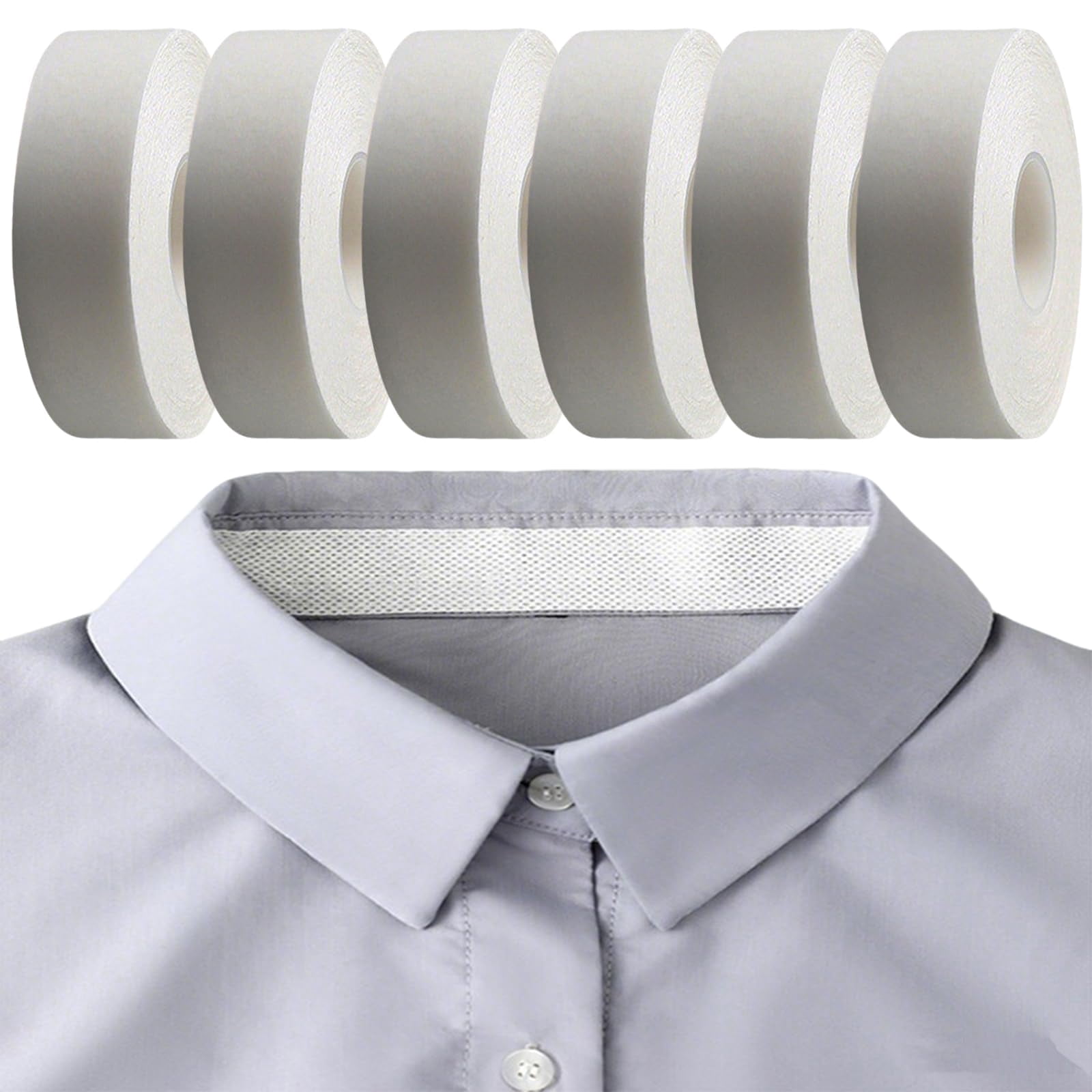 6/12 Rolls Disposable Collar Protector for Shirts, Shirt Collar ...