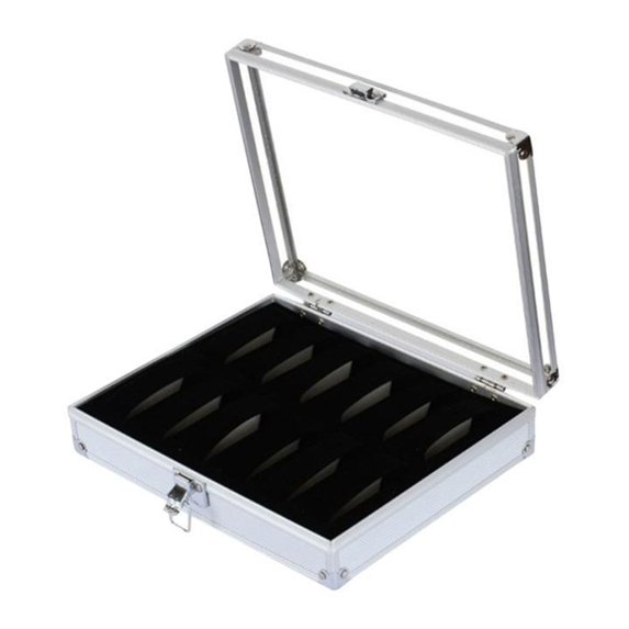 6/12-Slot Watch Display Box Watch Storage Box with Large Transparent ...