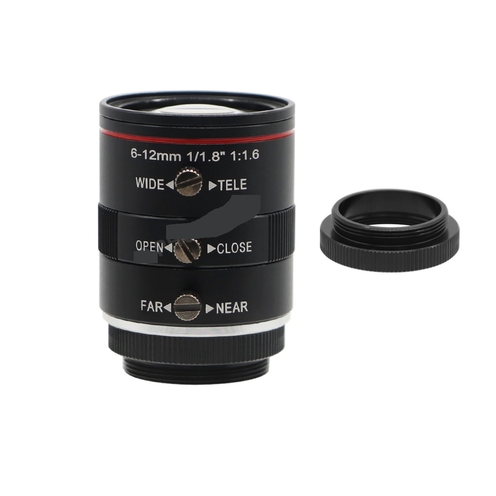 6-12MM Industrial Camera Lens, 1/1.8" 3 Megapixel Manual Iris, Varifocal fixed , CCTV Lens for ...