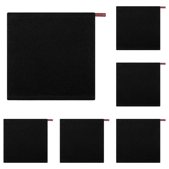 6-12PC Dish Cloths Cotton Kitchen Towels Ultra Soft Absorbent Dish Rags ...