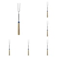 6-12PC Extendable Stainless Steel Roasting Sticks 32 Inch for Fire Pit ...