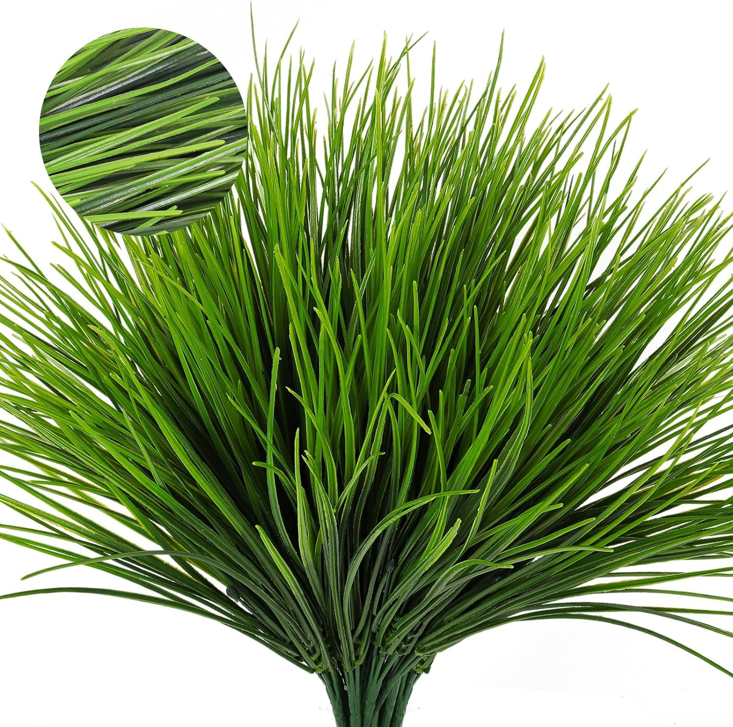 6/12PCS Artificial Grasses Outdoor Plants Fake Wheat Grass Greenery ...