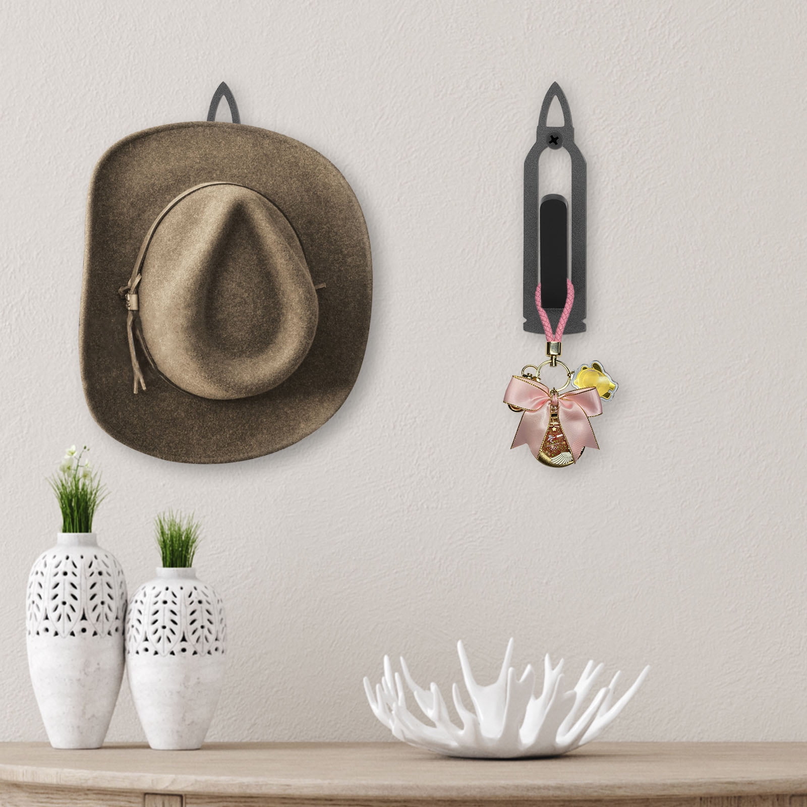 6/12Pcs European Mount Hanger Stainless Steel Trophy Hangers Wall Mount ...