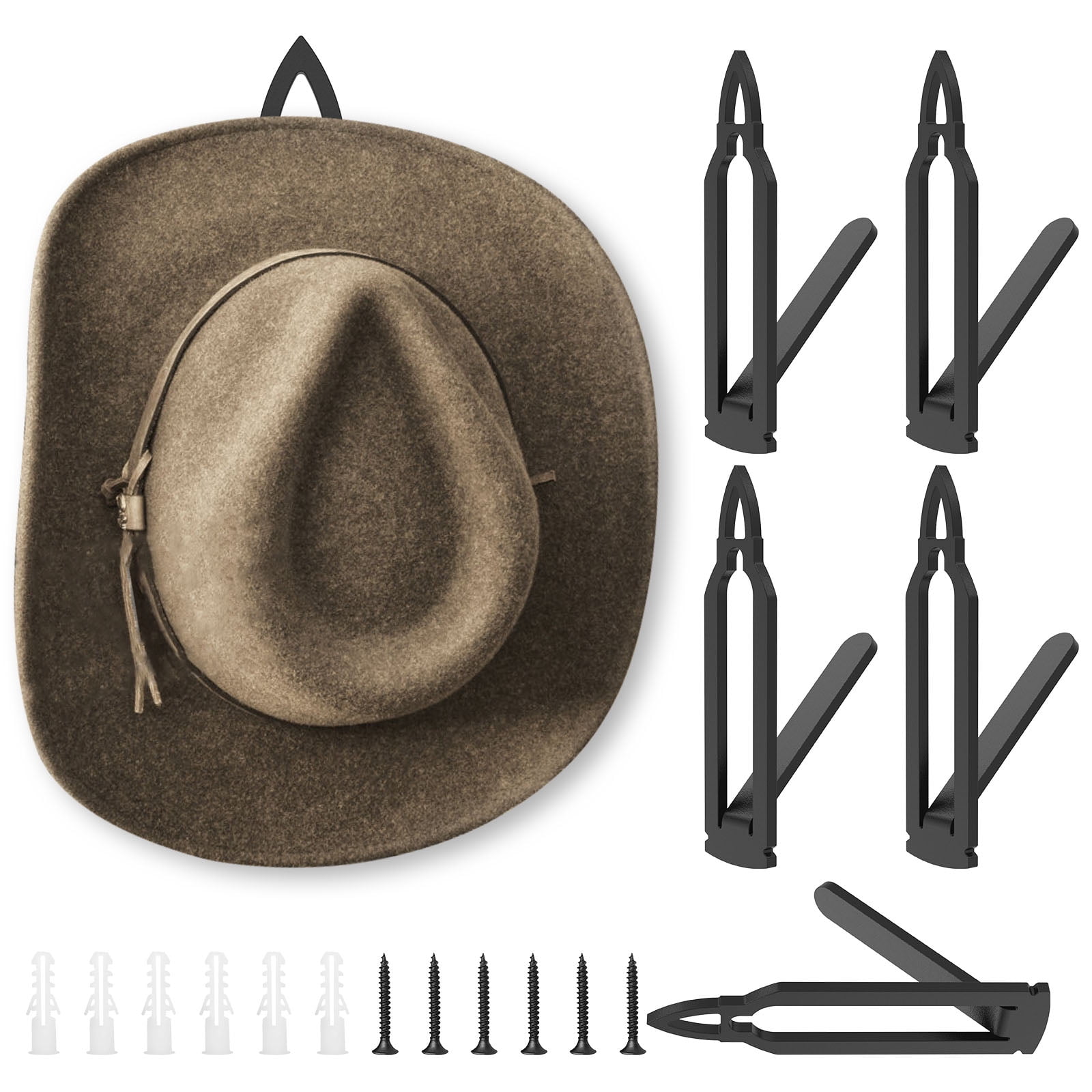 6/12Pcs European Mount Hanger Stainless Steel Trophy Hangers Wall Mount ...