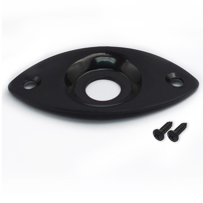 6/12Pcs Metal Cat Eye Style Electric Bass Guitar Jack Socket Plates ...