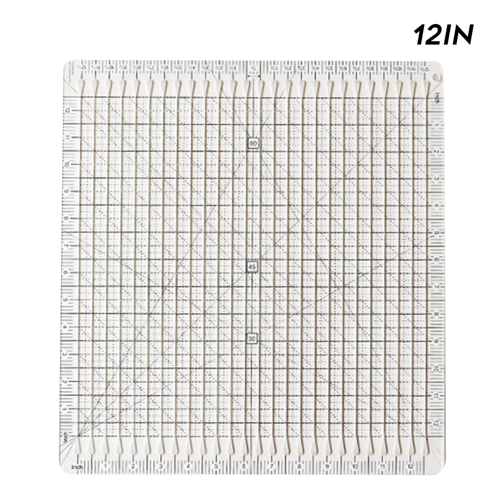 6/12inch Scale Slotted Quilting Ruler Acrylic Fabric Strip Cutting ...
