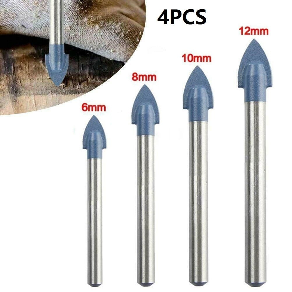 6-12mm Glass Tile diamond Tip Drill Bit Set Tungsten Carbide Tipped ...