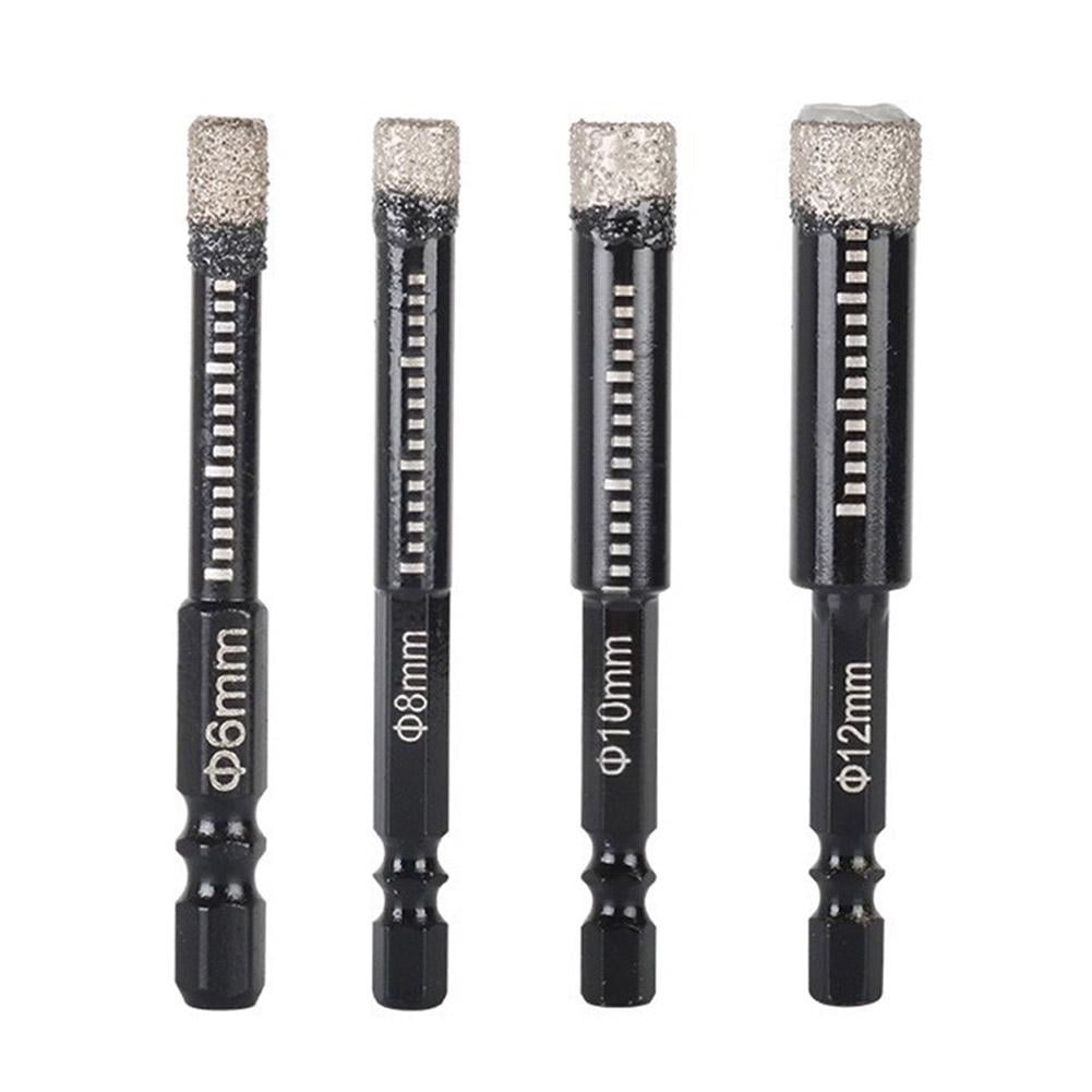 6-12mm Hexagonal Shank Brazed Dry Ceramic Tile Drill Bit Marble Granite Lot Q3 - Walmart.com
