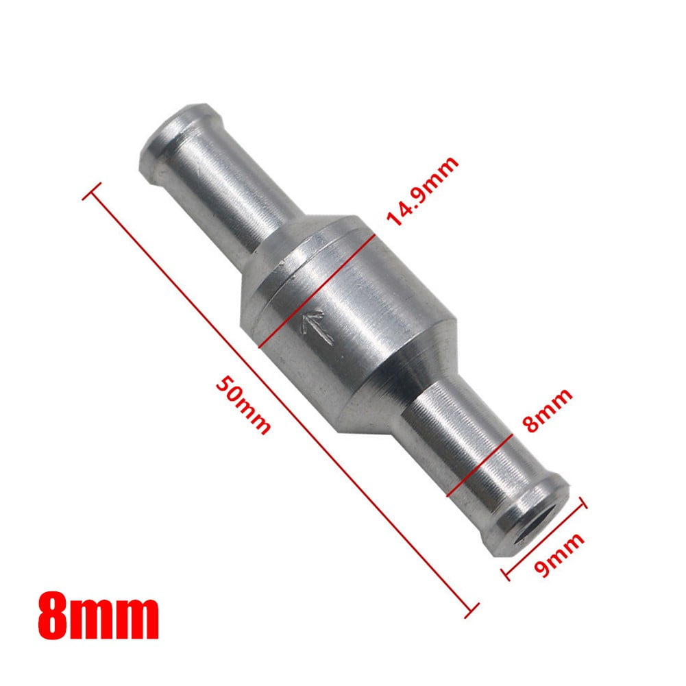 6-12mm Inline -way Non-return Check Valve Auminium Fuel Water Gas Air ...