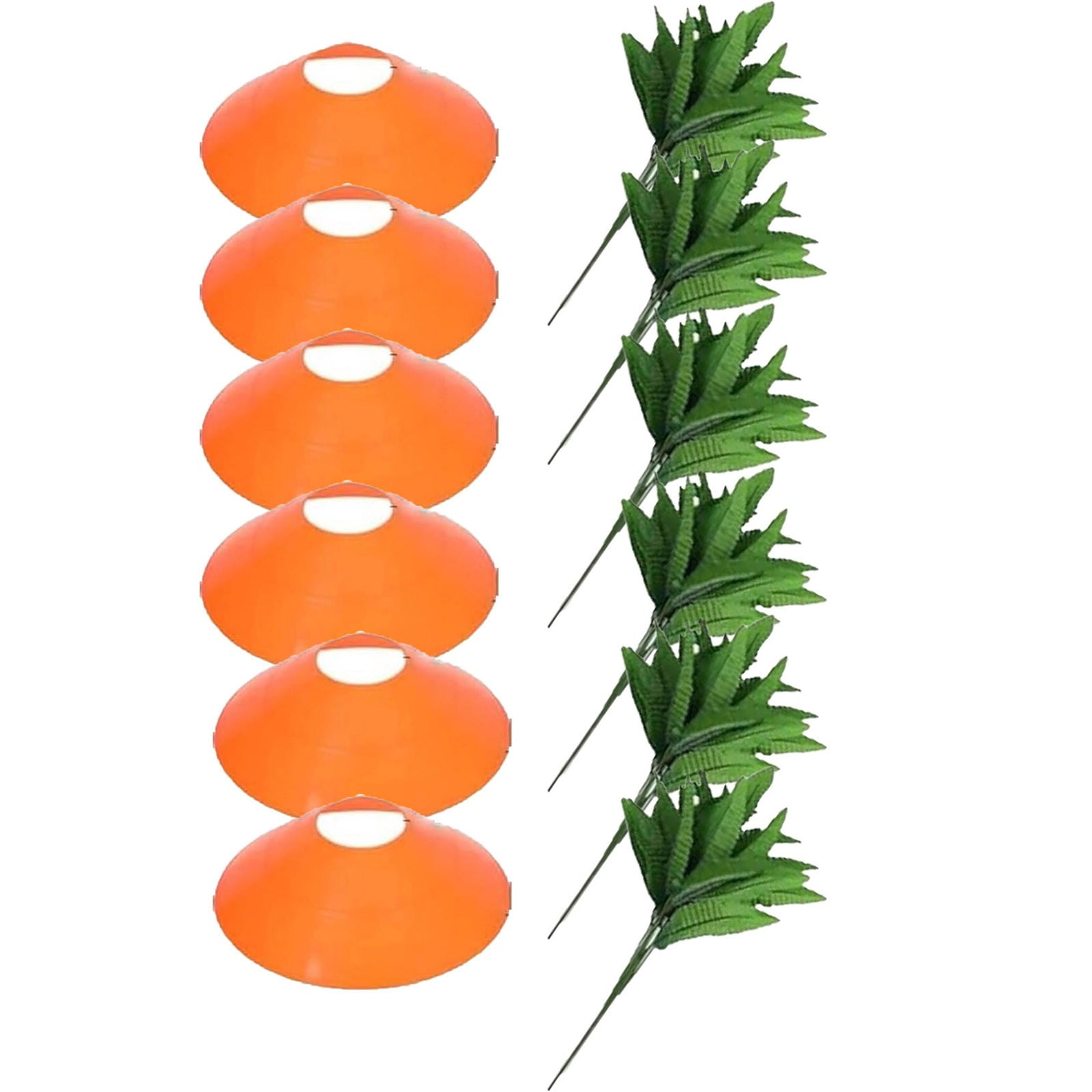 6/12pc Easter Carrot Garden Pile Decoration Garden Pile Outdoor Garden ...