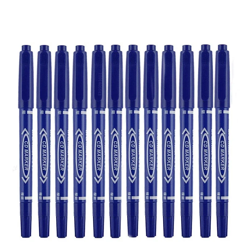 6/12pc Set Waterproof Oily Color Double Tip Permanent Markers Fine Tip ...