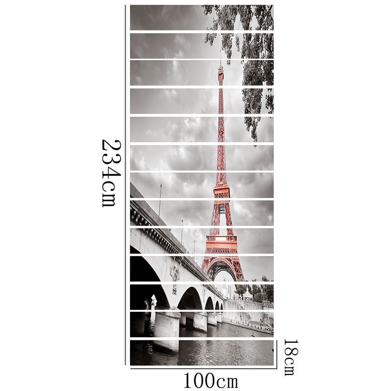 6/13Pcs Waterfall Scenery Landscape Stair Stickers Mural Self Adhesive ...