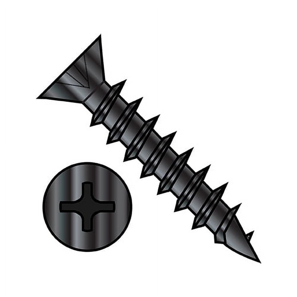 6-13X3/4 Phillips Flat Head no Nibs Deep Thread Wood/Hinge Screw Full ...