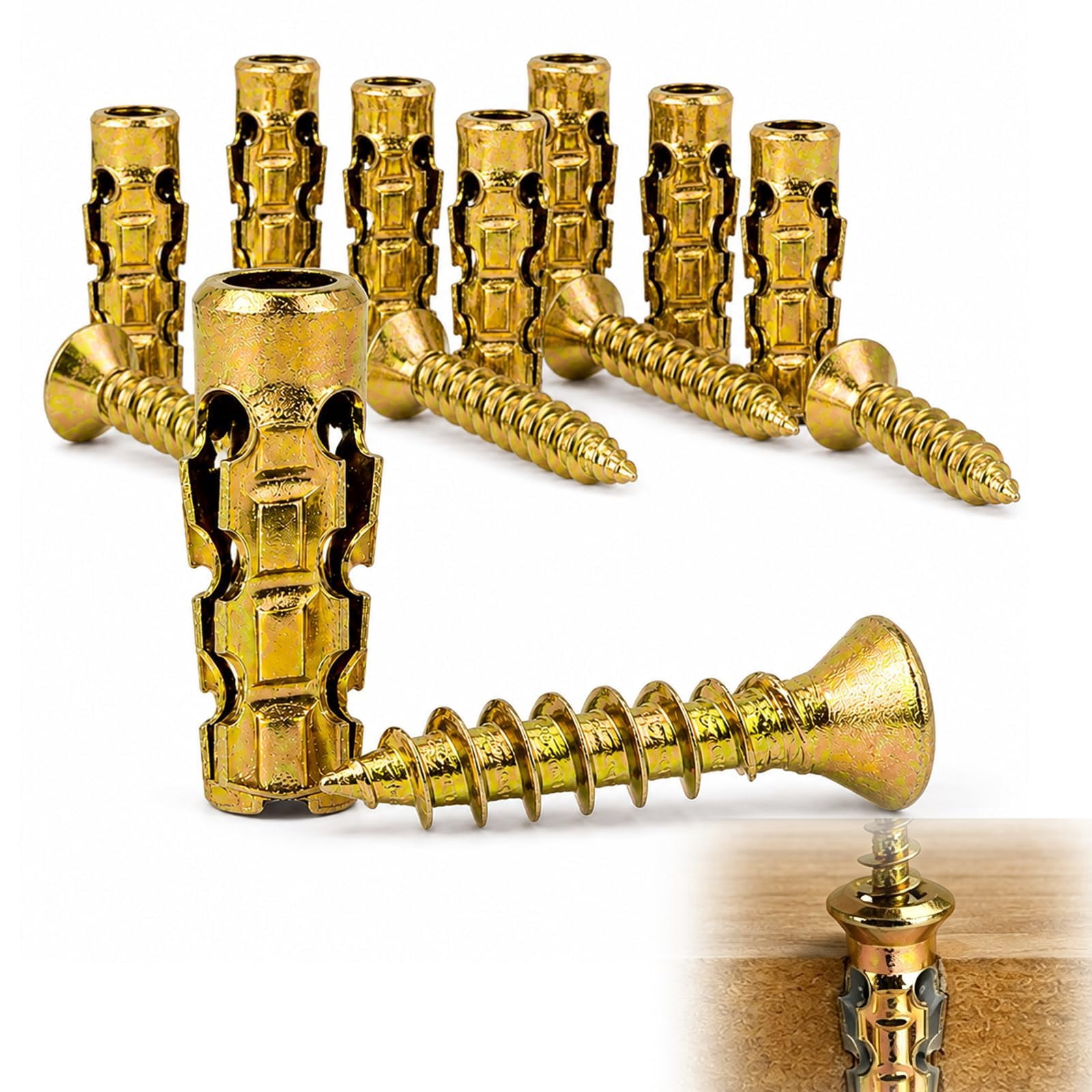 6×14mm Short Expansion Screw Set, Hinge Repair Screws for Cabinet Door ...