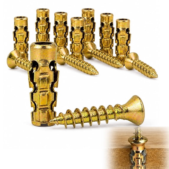 6×14mm Short Expansion Screw Set, Hinge Repair Screws for Cabinet Door ...