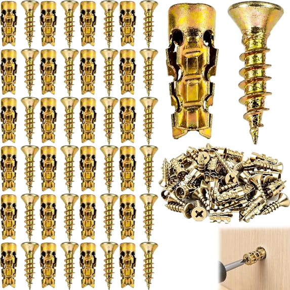 6×14mm Short Expansion Screw Set, Sleeve Anchor Bolts for Stripped ...