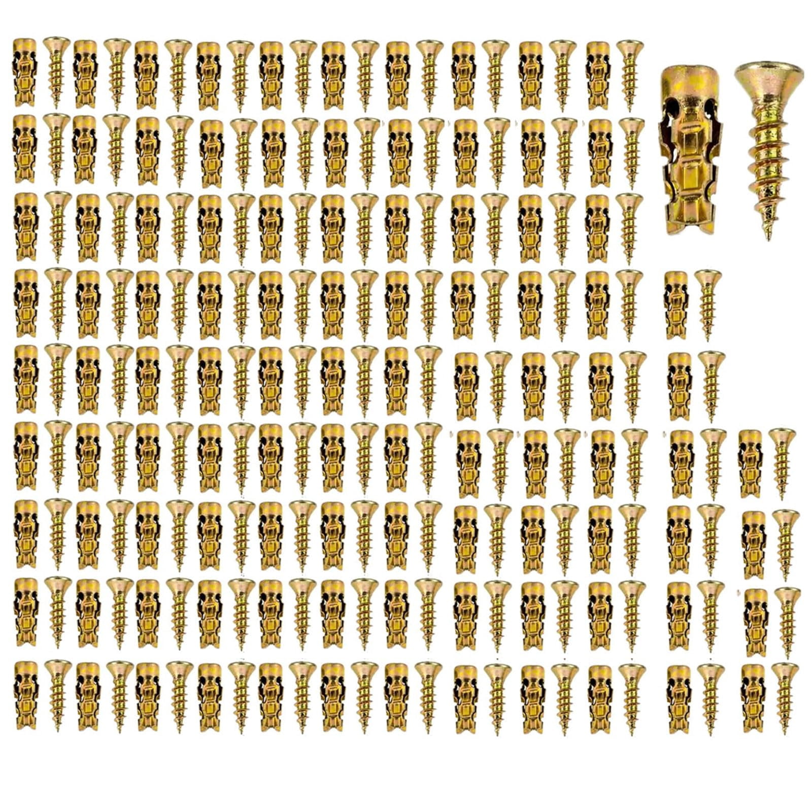 6×14mm Short Expansion Screw Set for Cabinet Hinge Repair & Stripped ...