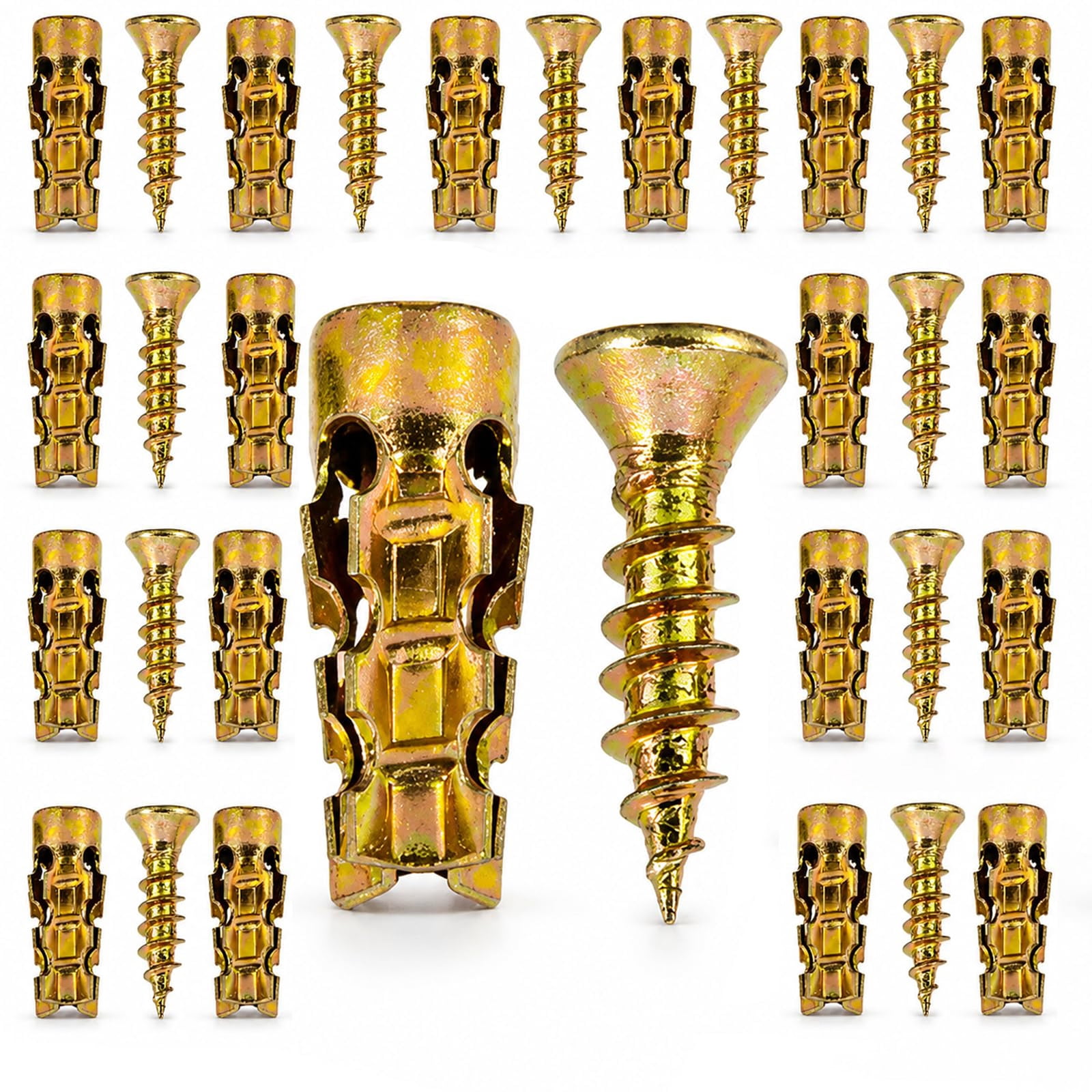 6×14mm Short Expansion Screw Set for Cabinet Hinge Repair & Stripped ...