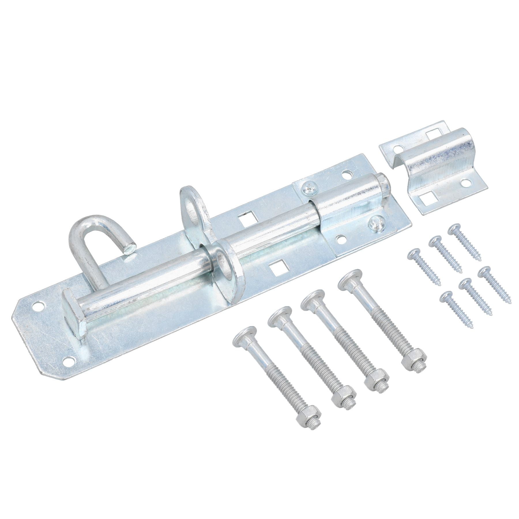6” (150mm) Galvanised Brenton Slip Bolt Padbolt Slide Latch Lock Sheds ...