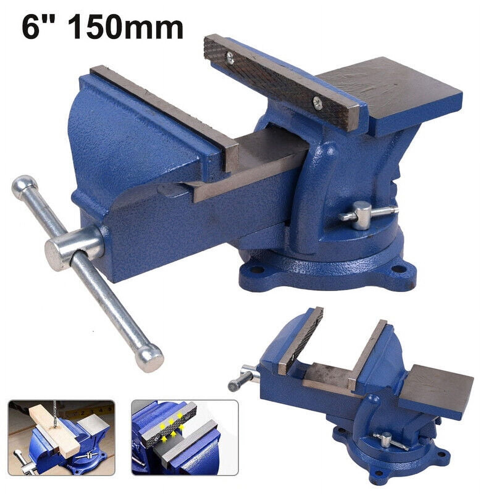 6"150mm Heavy Duty Work Bench Vice Engineer Jaw Swivel Base Workshop ...