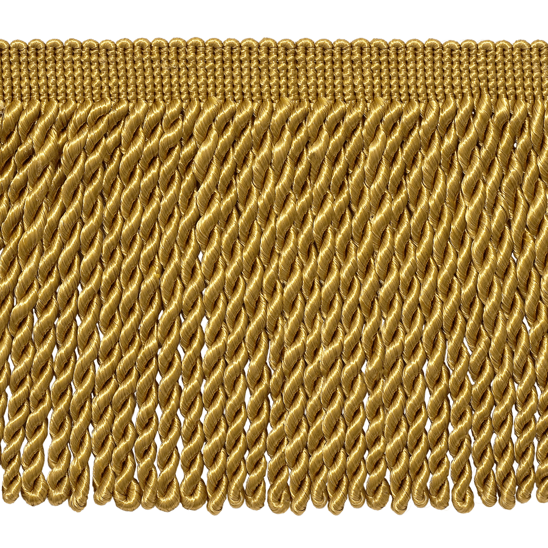 6" (15cm) Basic Solid Collection Traditional Satiny Bullion Fringe Trim ...