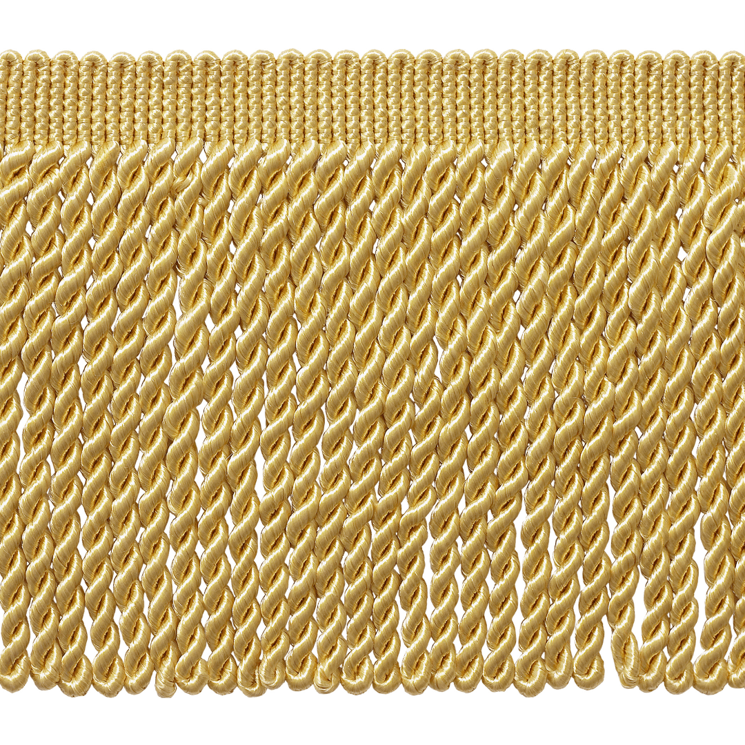 6" (15cm) Basic Solid Collection Traditional Satiny Bullion Fringe Trim ...