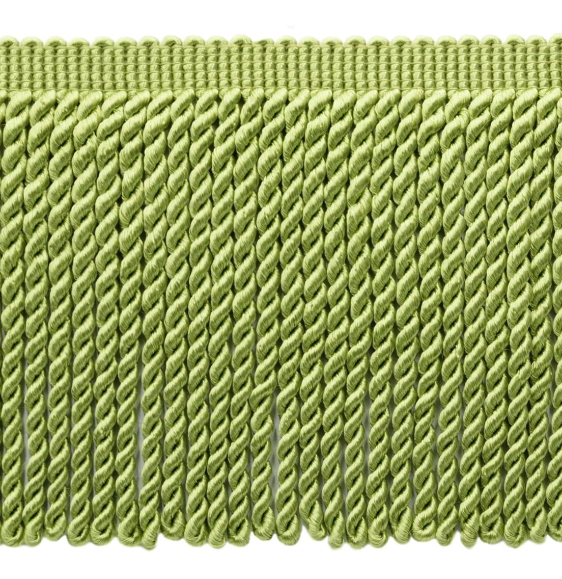 6" (15cm) Fancy Solid Woven Gimp Header Satiny Bullion Fringe Trim ...