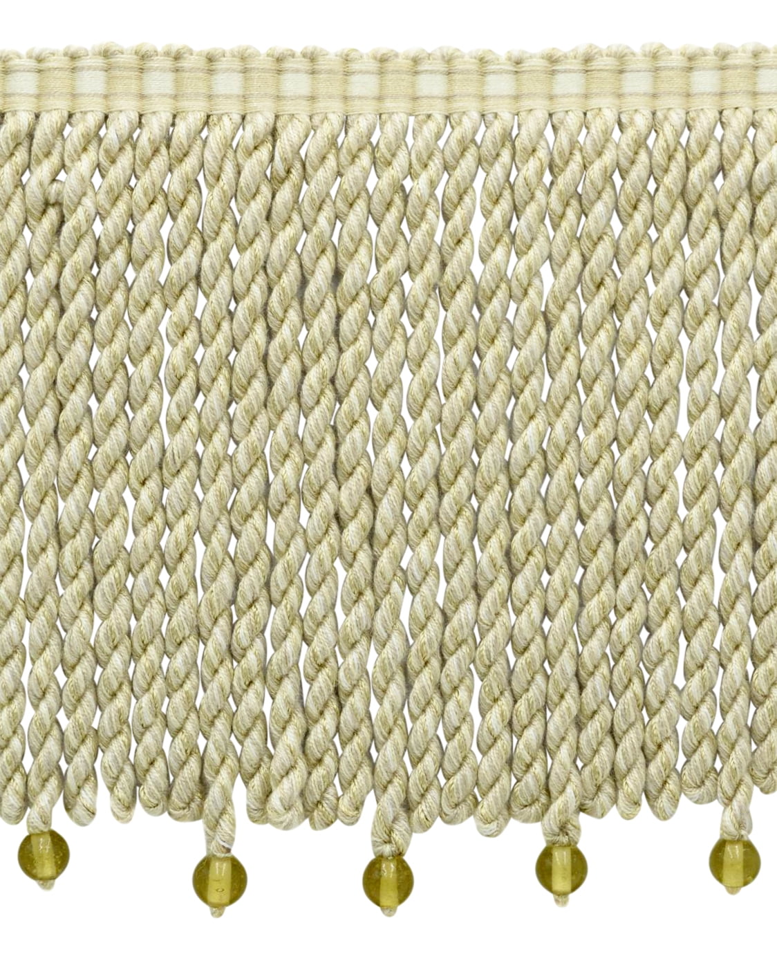 6" (15cm) Marrakesh Collection Bullion Fringe Trim with Fancy Woven ...