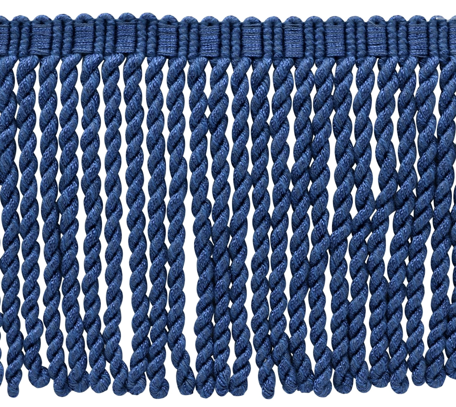 6" (15cm) Solid Cotton Rayon Mix Knitted Header Bullion Fringe Trim ...