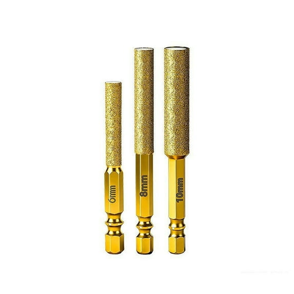 6-16 mm Diamond Drill Bit Set, Hex Shank Dry/Wet Hole Saw for Tile ...
