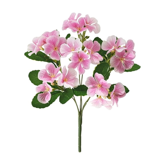 6 18 Blooms Mini Hydrangea Bouquet Artificial Faux Flowers Lifelike ...