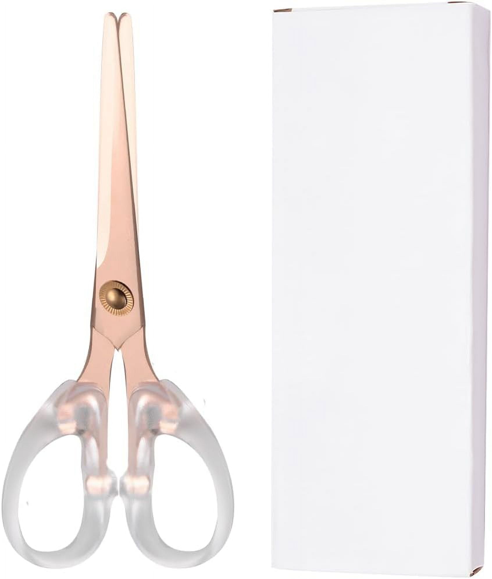 6.18 Inch Acrylic Handle Scissors Stainless Steel Scissors Paper Shears ...
