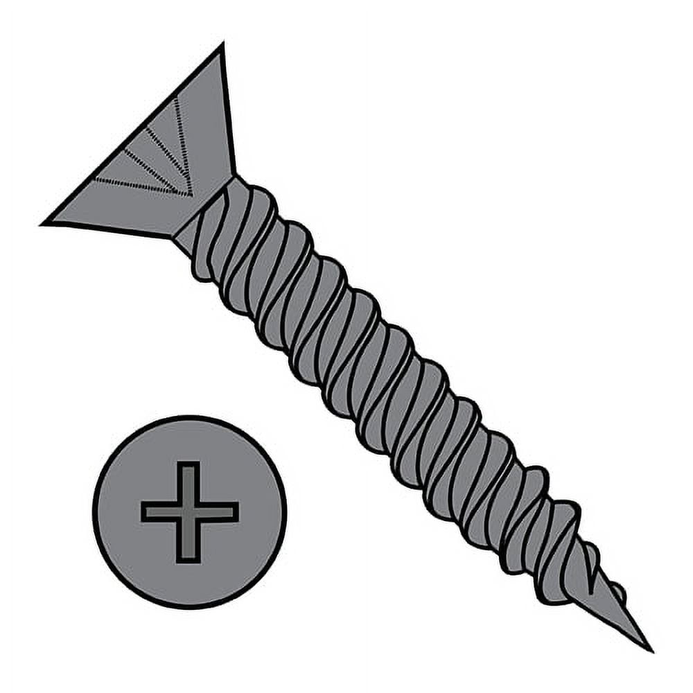 6-18X3/4 Phillips Flat Hinge Screw Twinfast Fine Thread Fully Threaded ...