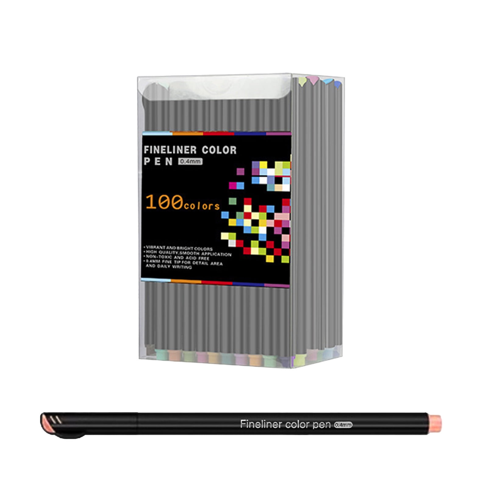 6.18x3.74x2.76in Precision Needle Tip Art Pen - Black Quick-Drying Ink ...
